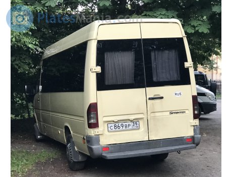 с869вр39, Mercedes-Benz Sprinter (Kaliningrad Oblast) License plate Russia