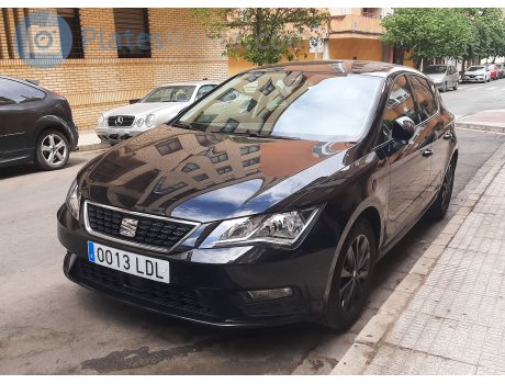 0013 LDL, SEAT León , License plates of Spain