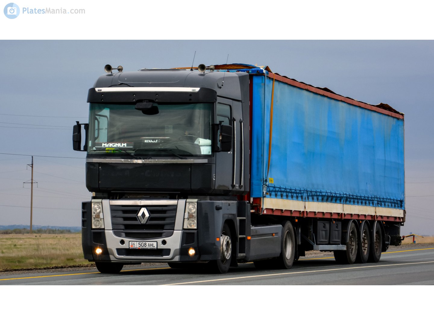 "04 508 AHL" photos Renault Magnum. Kyrgyzstan