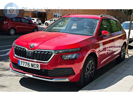 7776 MCR, Skoda Kamiq , License plates of Spain