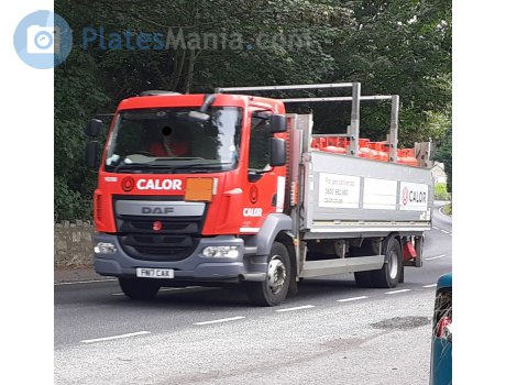 FN17 CAX, DAF LF (Nottingham) License plate of the United Kingdom
