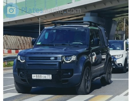 р888ов77, Land Rover Defender (Moscow City) License plate Russia