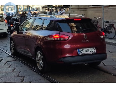 DP 48603, Renault Clio , License plate of Denmark