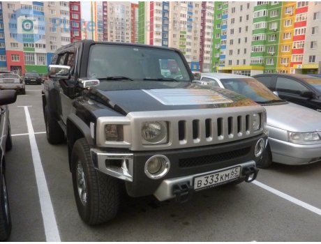 в333км65, HUMMER H3 (Sakhalin Oblast) License plate Russia