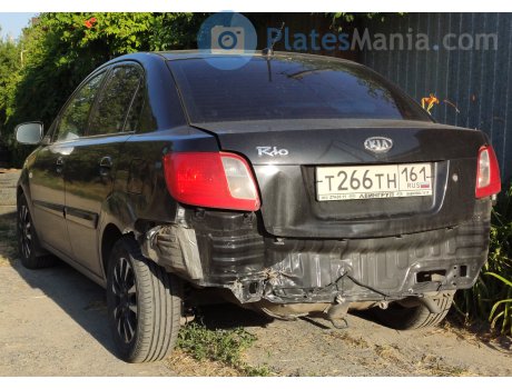 т266тн161, Kia Rio (Rostov-on-Don Oblast) License plate Russia
