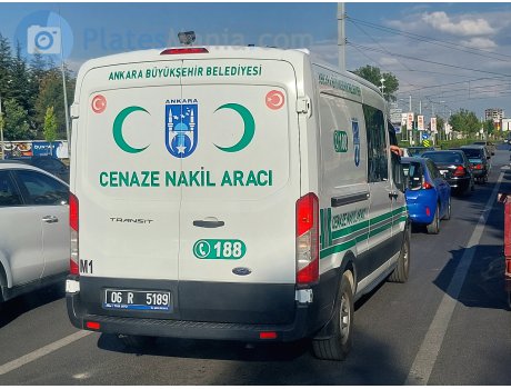 06 R 5189, Ford Transit (Ankara) License plate of Turkey
