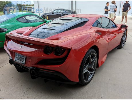 7-80008D, Ferrari F8 (Montana / Flathead) License plate of the USA