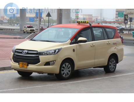 48545, Toyota Innova (Dubai) License plate of the UAE