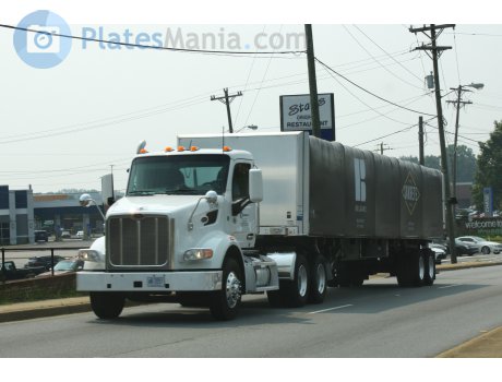 NM-2097, Peterbilt 567 (North Carolina) License plate of the USA