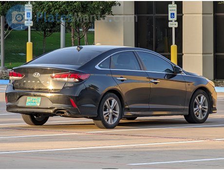 PPT-922, Hyundai Sonata (New Mexico) License plate of the USA