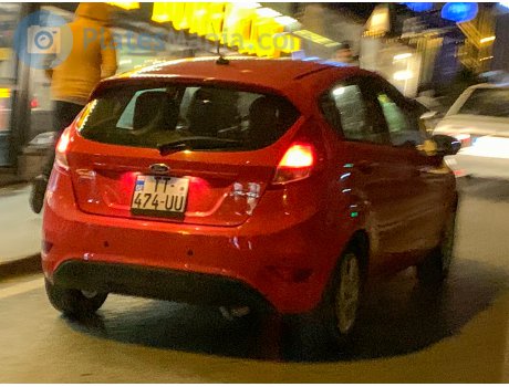 TT-474-UU, Ford Fiesta , License plate of Georgia