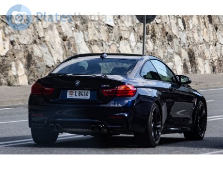 L 8440, BMW M4 , License plate of Andorra