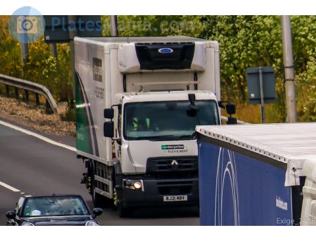 BJ21 MBV, Renault Trucks D (Birmingham) License plate of the United Kingdom