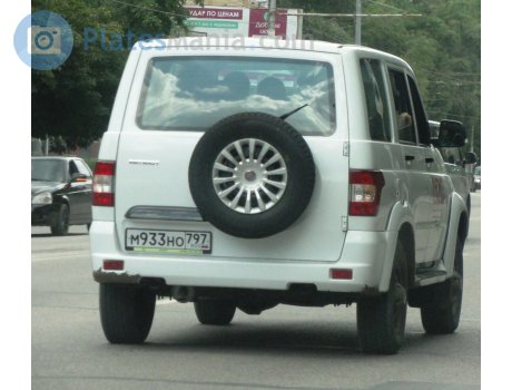 м933но797, UAZ 3163 Patriot (Moscow City) License plate Russia