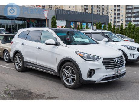 4863 JL, Hyundai Santa Fe , License plate of Georgia