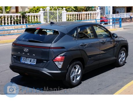 3001 MJD, Hyundai Kona , License plates of Spain