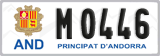 M 0446, Maserati Levante , License plate of Andorra