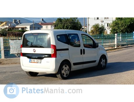 48 MA 3607, FIAT Fiorino (Muğla) License plate of Turkey