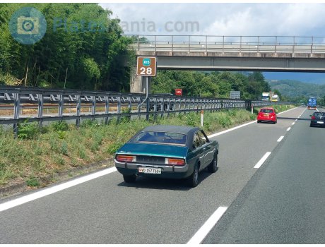 VD 157760, Ford Consul (Vaud) License plate of Switzerland