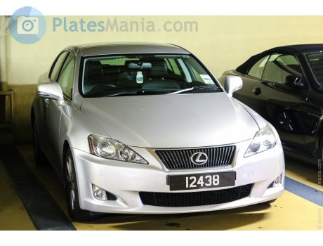 12438, Lexus IS , License plate of Guernsey