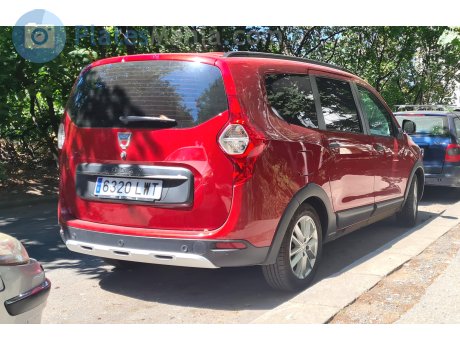 6320 LWT, Dacia Lodgy , License plates of Spain