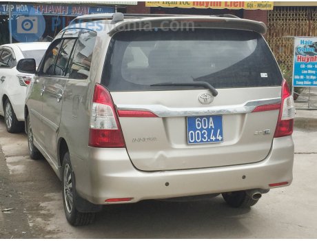 60A-003.44, Toyota Innova (Đồng Nai Province) License plate of Vietnam