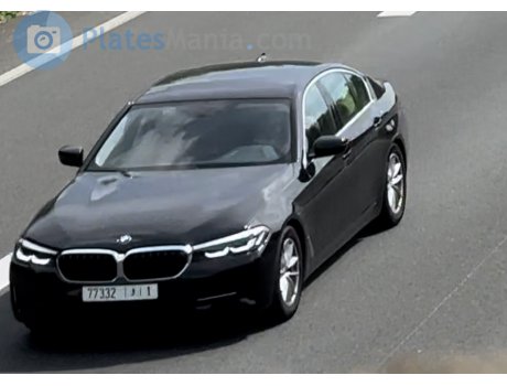 77332|‎ر|‎1, BMW 5 Series (Rabat Prefecture) License plate of Morocco