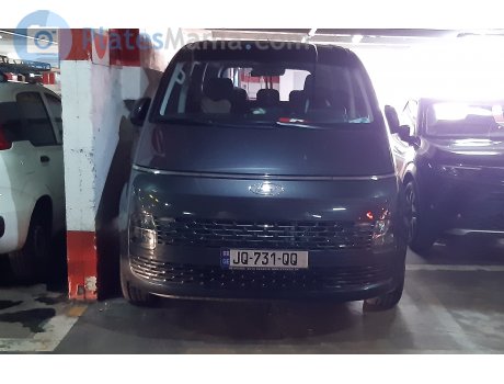 JQ-731-QQ, Hyundai Staria , License plate of Georgia