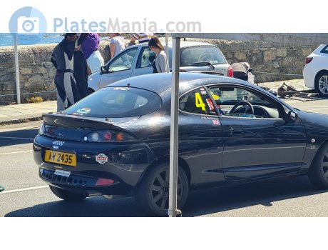 AY 2435, Ford Puma , License plate of Guernsey