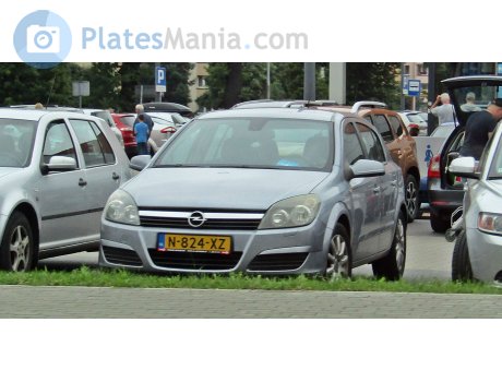 N-824-XZ, Opel Astra , License plate of the Netherlands