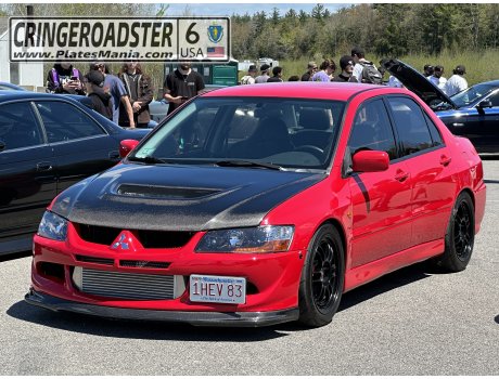 1HEV 83, Mitsubishi Lancer Evolution (Massachusetts) License plate of ...