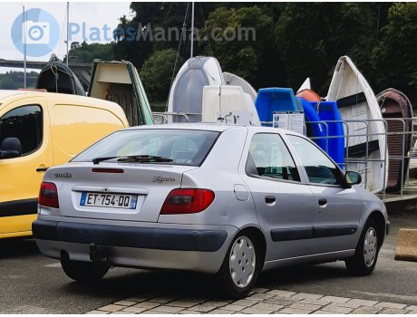 ET-754-QQ, Citroёn Xsara (Finistère) French license plate