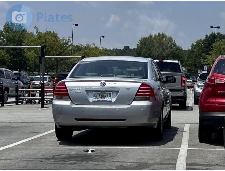 50A KAR, Mercury Montego (Florida) License plate of the USA