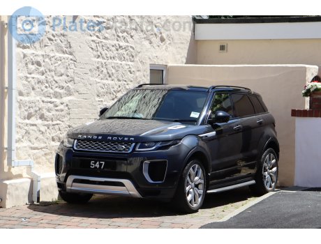 547, Land Rover Range Rover Evoque , License plate of Guernsey