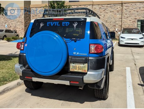 JVD 6001, Toyota FJ Cruiser (Ohio) License plate of the USA