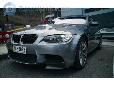 M 8888, BMW M3 , License plate of Andorra