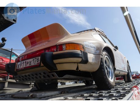 х911рх178, Porsche 911 (St. Petersburg City) License plate Russia