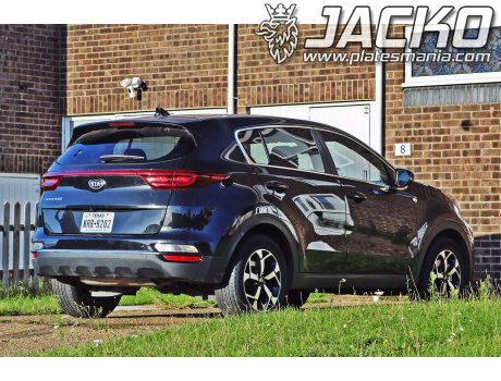 NRB-9202, Kia Sportage (Texas) License plate of the USA