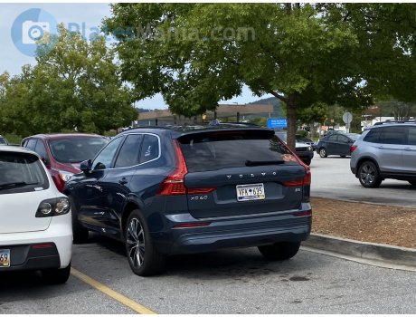 VFK 635, Volvo XC60 (South Carolina) License plate of the USA