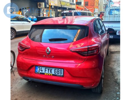 34 FYK 688, Renault Clio (İstanbul) License plate of Turkey