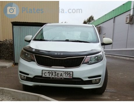 с193еа196, KIA Rio (Sverdlovsk Oblast) License plate Russia