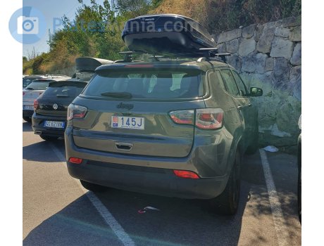 145J, Jeep Compass , License plate of Monaco