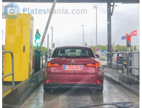 DN-270-FE, Lexus IS (Ain) French license plate