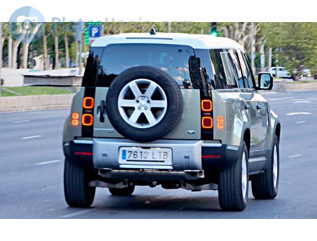 7612 LTB, Land Rover Defender , License plates of Spain
