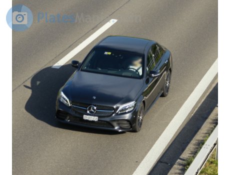 ZH 487458, Mercedes-Benz C-Klasse (Zurich) License plate of Switzerland