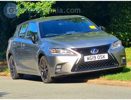 WG19 OSK, Lexus CT (Exeter) License plate of the United Kingdom
