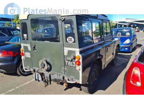 7813, Land Rover Defender , License plate of Guernsey