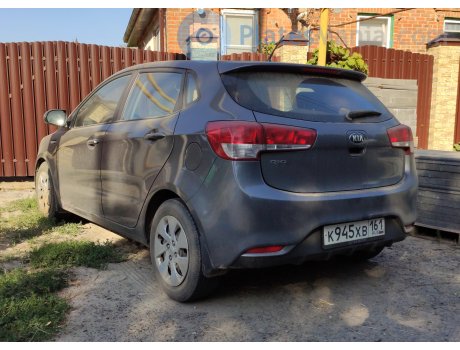 к945хв161, Kia Rio (Rostov-on-Don Oblast) License plate Russia