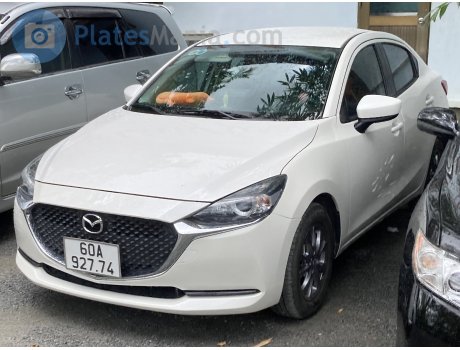 60A-927.74, Mazda 2 (Đồng Nai Province) License plate of Vietnam