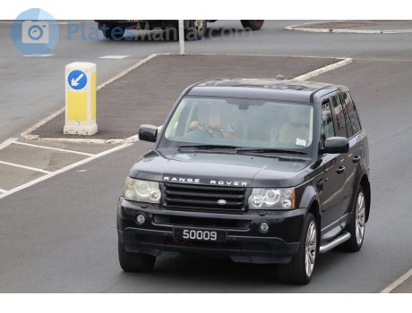 50009, Land Rover Range Rover Sport , License plate of Guernsey